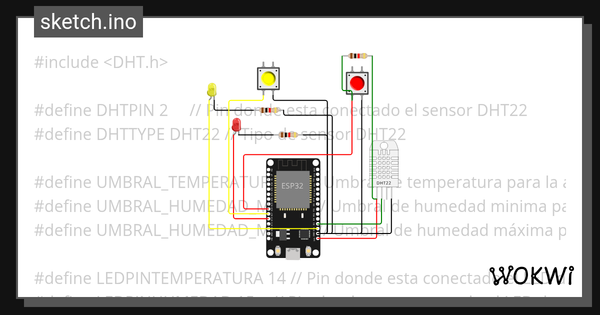 ESP32 DHT22 Larry Suarez Resistencia - Wokwi ESP32, STM32, Arduino Simulator