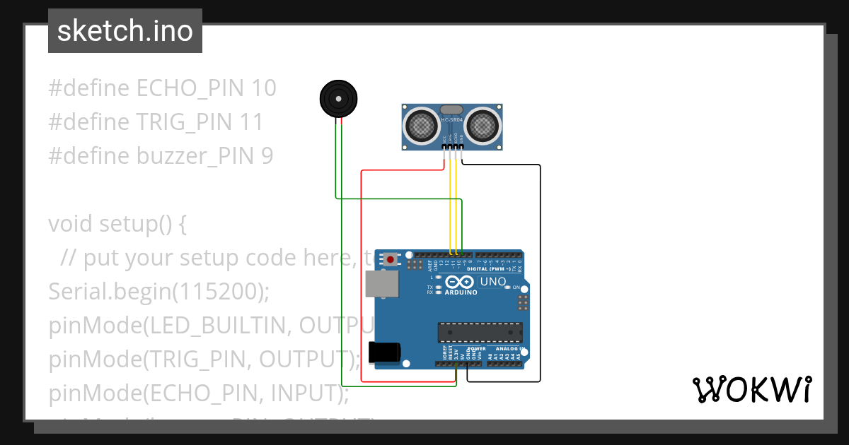 Ultra Sonic Wokwi Esp32 Stm32 Arduino Simulator