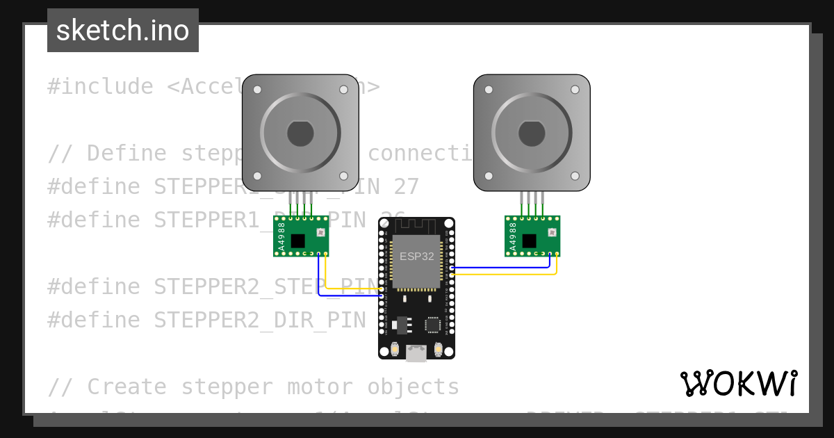Stepper Wokwi Esp32 Stm32 Arduino Simulator 7238
