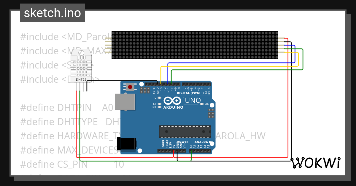 Letrero 8x32 Mi Nombre Copy Wokwi Esp32 Stm32 Arduino Simulator 4120