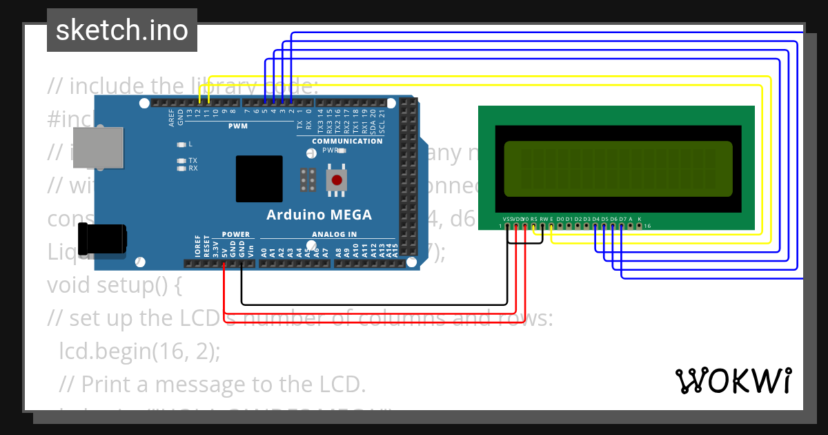 Carlos Andres Herrera Melo actividad LCD punto 3 ARD/MEGA - Wokwi ESP32, STM32, Arduino Simulator