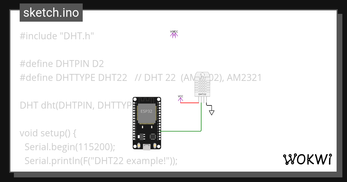 DHT - Wokwi ESP32, STM32, Arduino Simulator