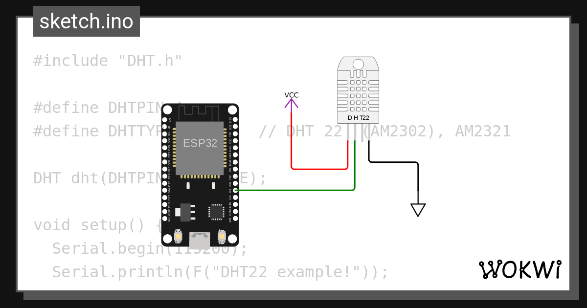 Dht Sensor With Thingspeak Wokwi Esp32 Stm32 Arduino Simulator 7746
