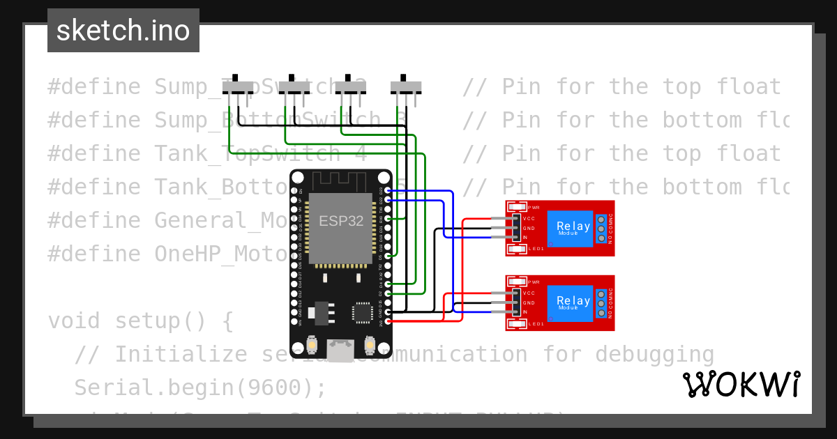 Taskfloatswitches Wokwi Esp32 Stm32 Arduino Simulator 9868