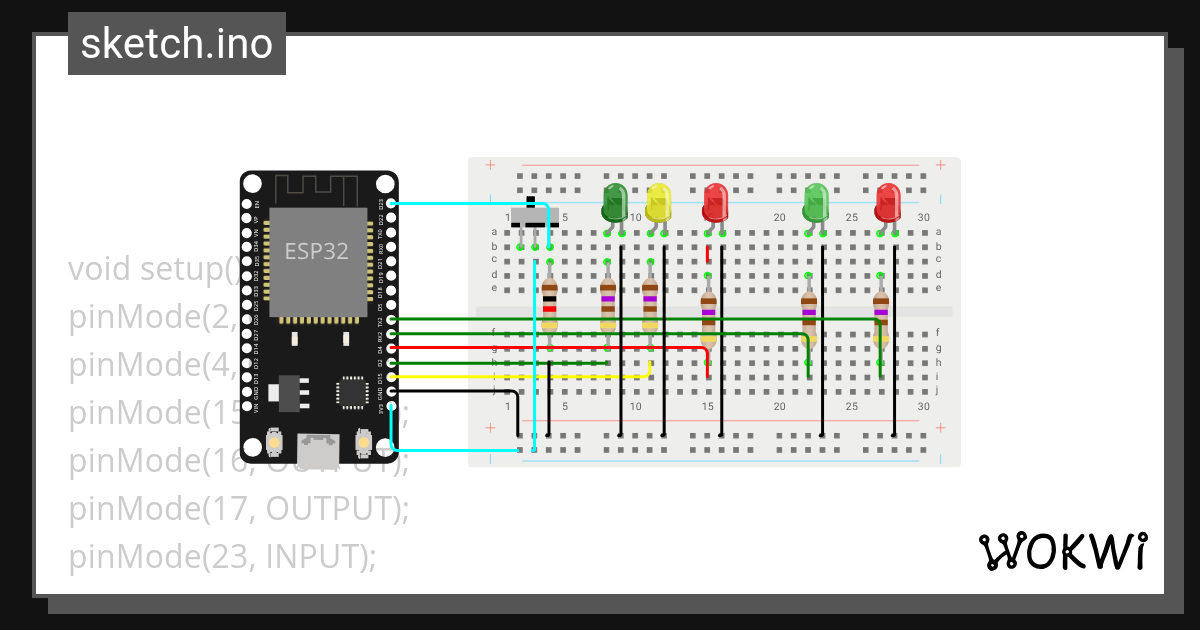 zeiz amarelo piscante - Wokwi ESP32, STM32, Arduino Simulator