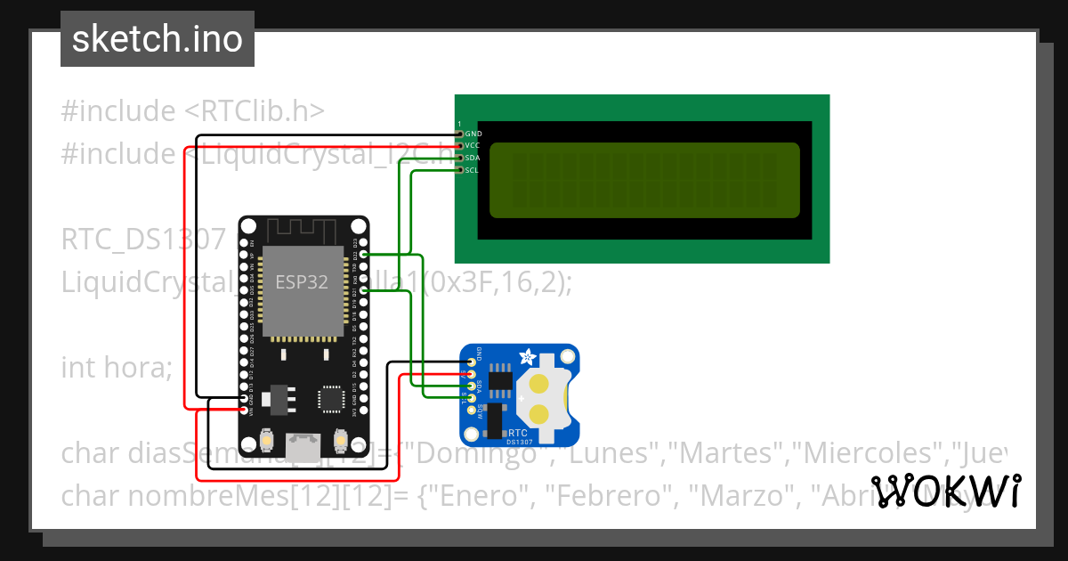 I2C - Wokwi ESP32, STM32, Arduino Simulator