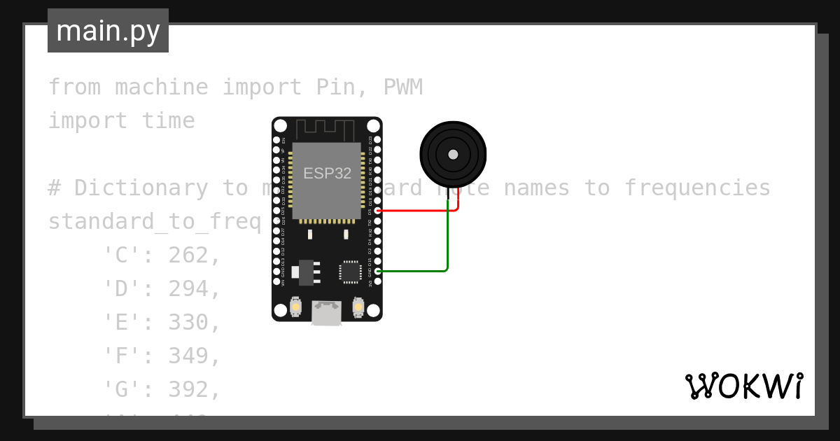 Pwm Speaker Play Tone Wokwi Esp32 Stm32 Arduino Simulator 6407