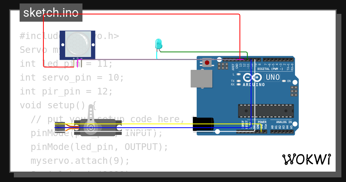 Class 281 Pir Sensor Wokwi Esp32 Stm32 Arduino Simulator
