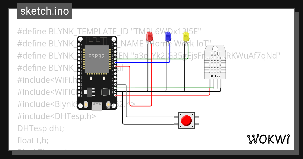 Home work | IoT - Mr. Anousith - Wokwi ESP32, STM32, Arduino Simulator