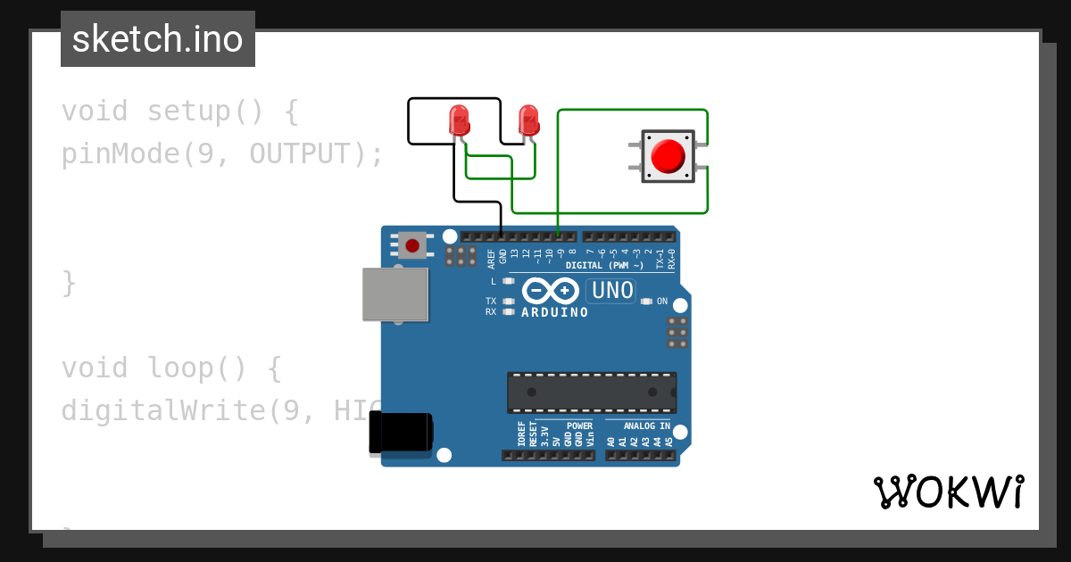Ket Led Vilogtatasa 2 Leddel Wokwi Otthoncsinalt Wokwi Esp32 Stm32 Arduino Simulator