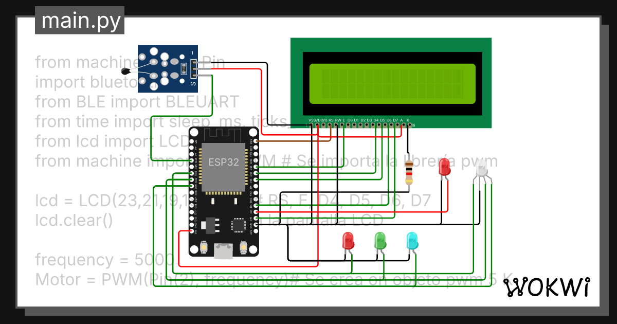 LCD_4Bits _bluetooth - Wokwi ESP32, STM32, Arduino Simulator