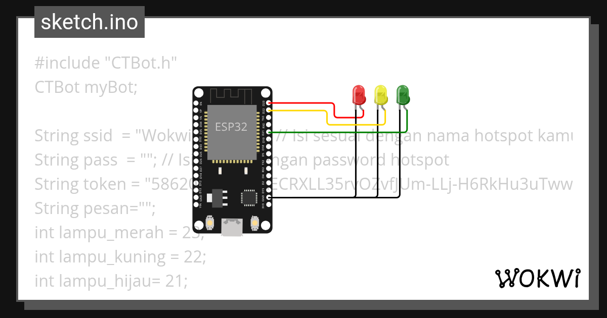 TELEGRAM BOT - Wokwi ESP32, STM32, Arduino Simulator