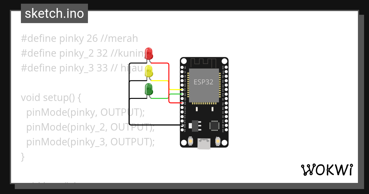 Project 1_Basic ESP-32 - Wokwi ESP32, STM32, Arduino Simulator