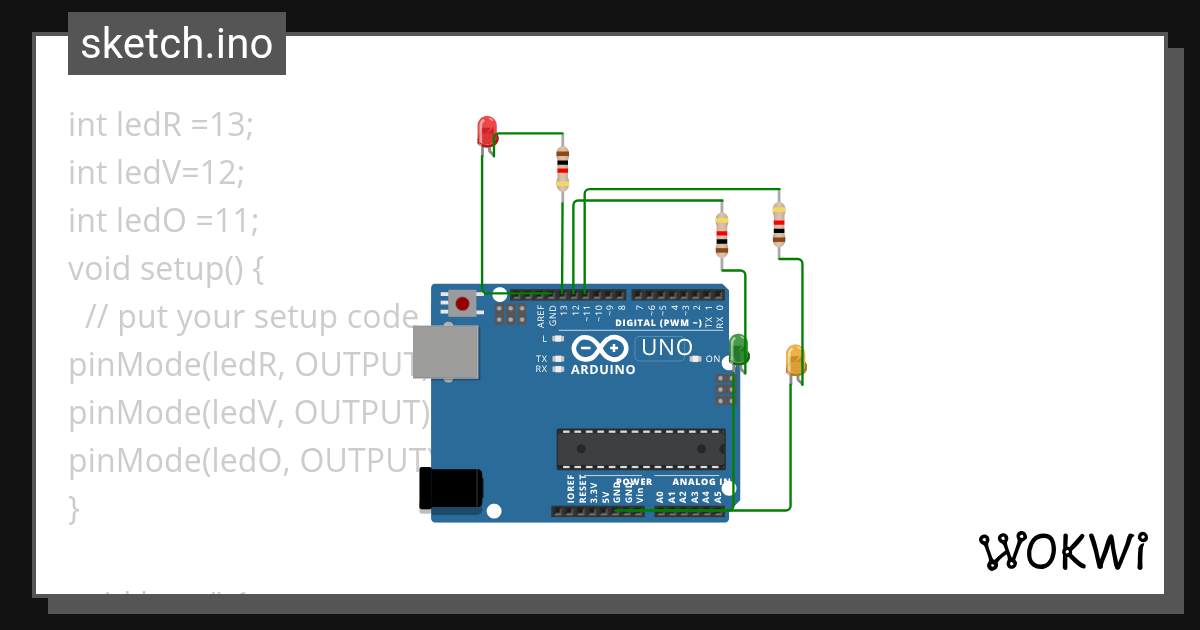 exercice2 - Wokwi ESP32, STM32, Arduino Simulator