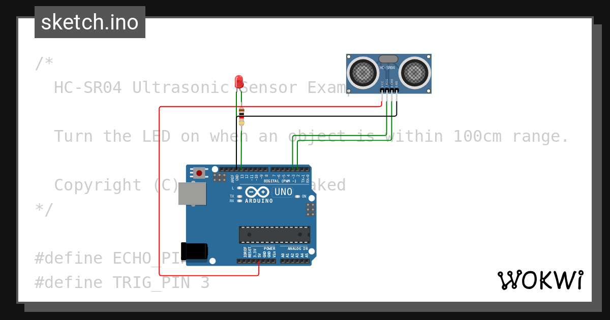Ultrasonic304 Wokwi Esp32 Stm32 Arduino Simulator 4046