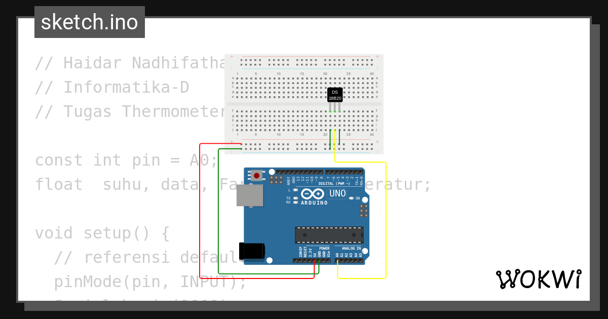 Tugas Thermo Wokwi Esp32 Stm32 Arduino Simulator
