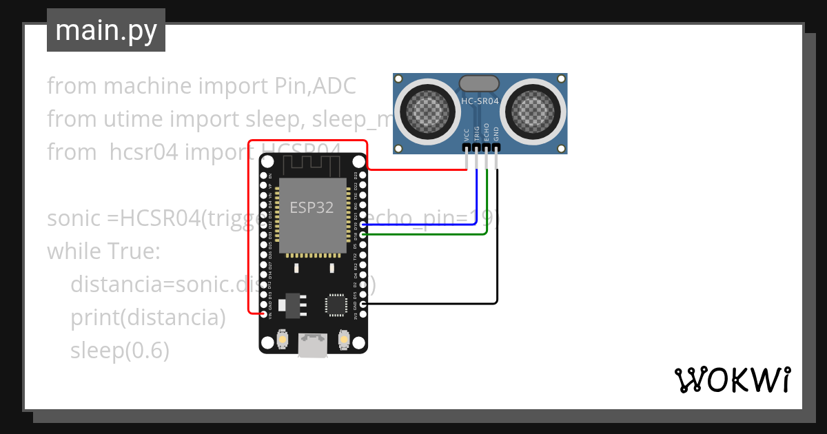 Sonic Wokwi Esp32 Stm32 Arduino Simulator 2336