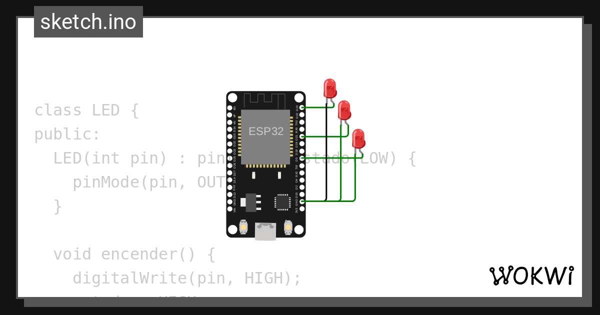 Leds Poo Wokwi Esp32 Stm32 Arduino Simulator 0362