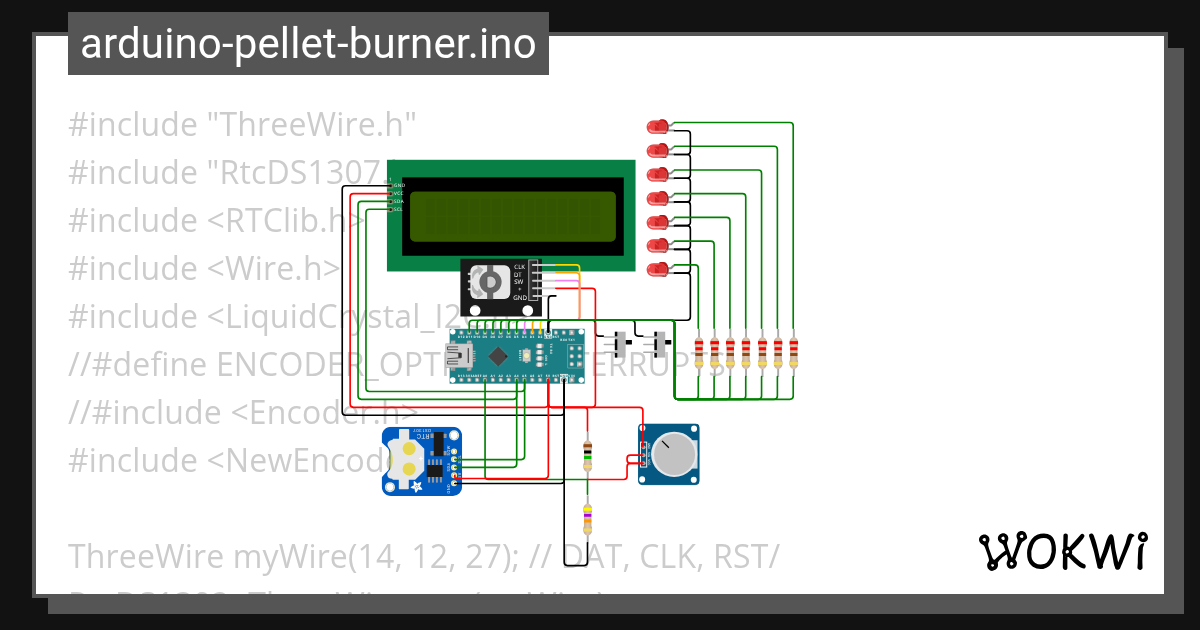 arduino-pellet-burner github bkolicoski - Wokwi ESP32, STM32, Arduino Simulator