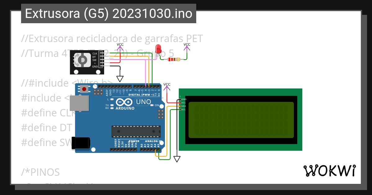 Extrusora (G5) 20231030.ino - Wokwi ESP32, STM32, Arduino Simulator