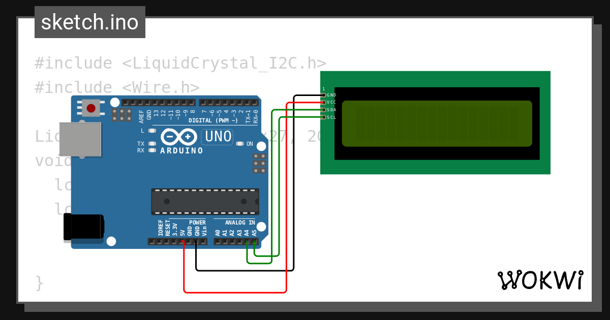 6 Msg Lcd I2c Wokwi Esp32 Stm32 Arduino Simulator