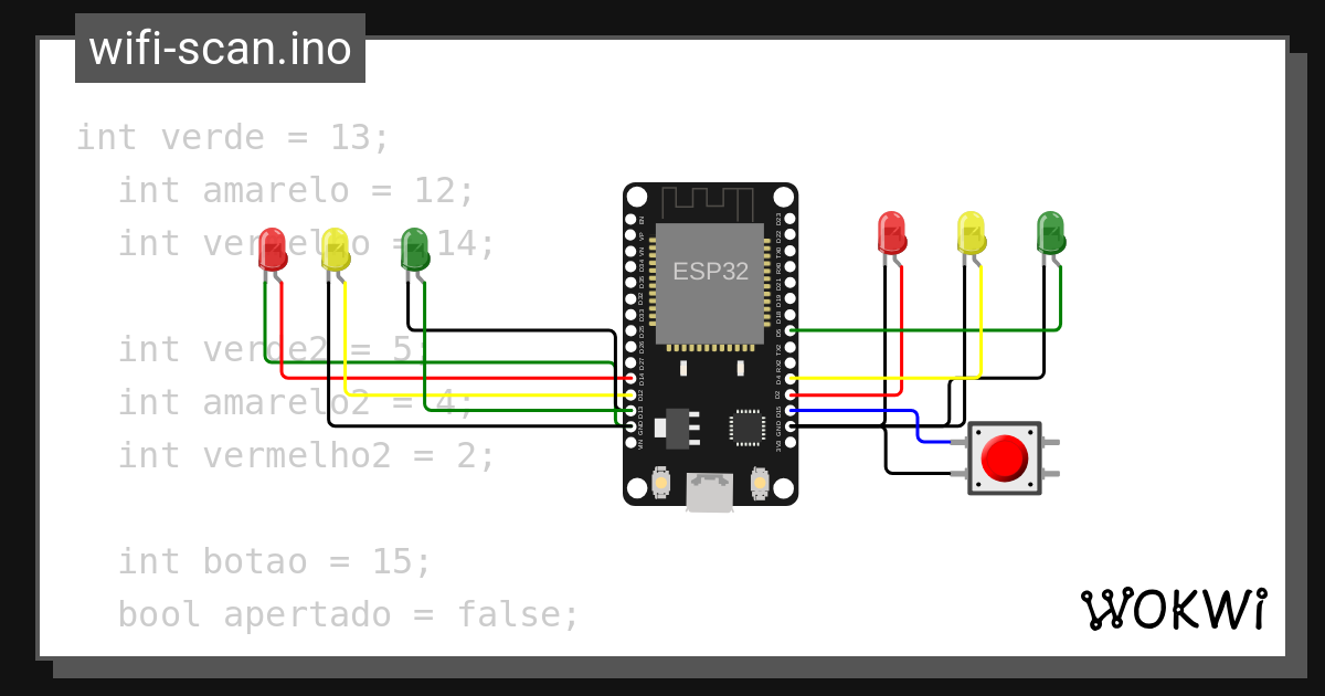 Trabalho Semáforo Copy Wokwi Esp32 Stm32 Arduino Simulator