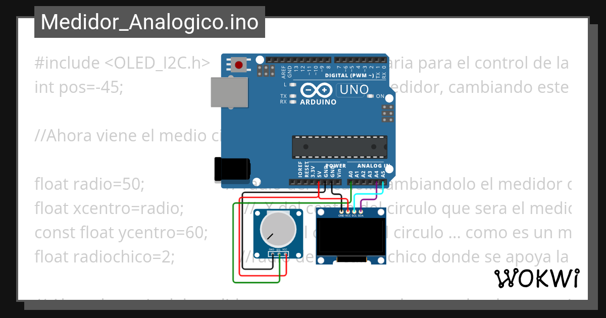 Medidor de grados - Wokwi ESP32, STM32, Arduino Simulator