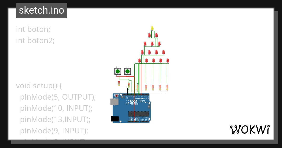 2 botones - Wokwi ESP32, STM32, Arduino Simulator 2 botones - Wokwi ESP32, STM32, Arduino Simulator