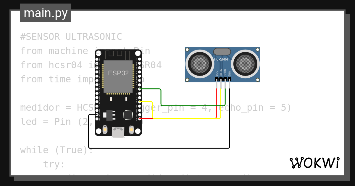 sensor ultrasónico Octavio - Wokwi ESP32, STM32, Arduino Simulator sensor ultrasónico Octavio - Wokwi ESP32, STM32, Arduino Simulator