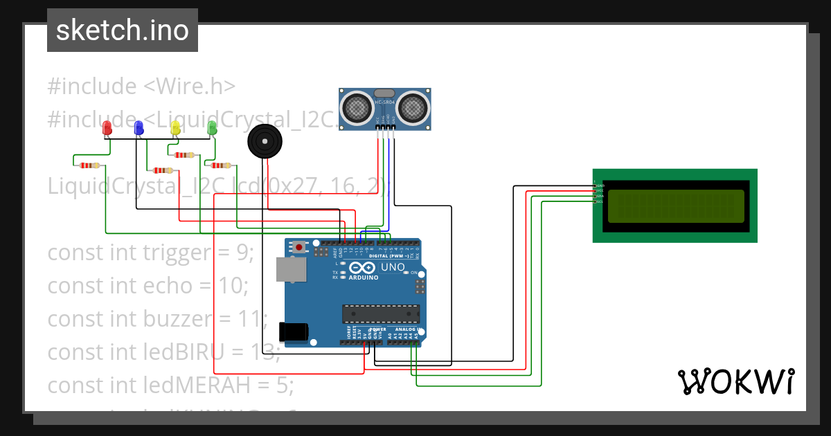 Ultrasonic Dharent Wokwi Esp32 Stm32 Arduino Simulator 