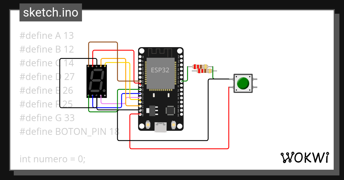 EJERCICIO 5 - Wokwi ESP32, STM32, Arduino Simulator