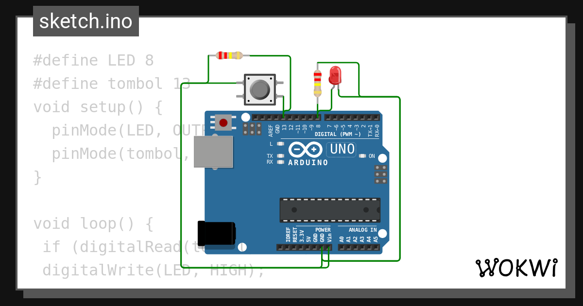 Rangkaian Pull Down B Wokwi Esp32 Stm32 Arduino Simulator