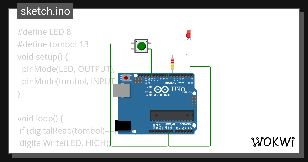 Rangkaian C Input Pull Up Wokwi Esp32 Stm32 Arduino Simulator