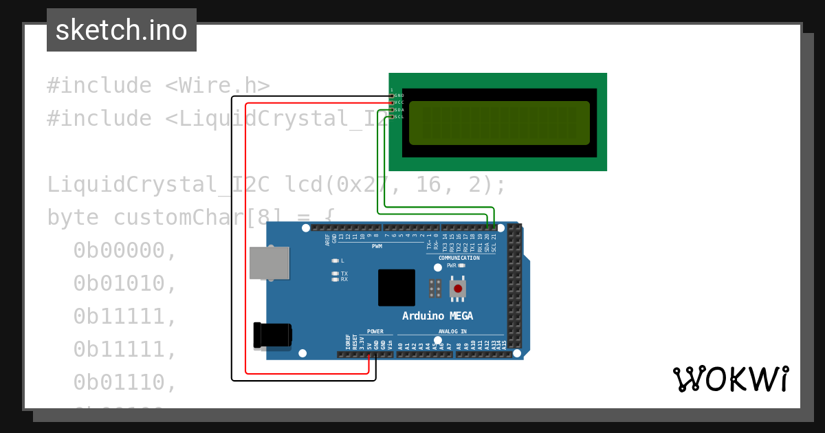 Character Love I2c Wokwi Esp32 Stm32 Arduino Simulator 3407