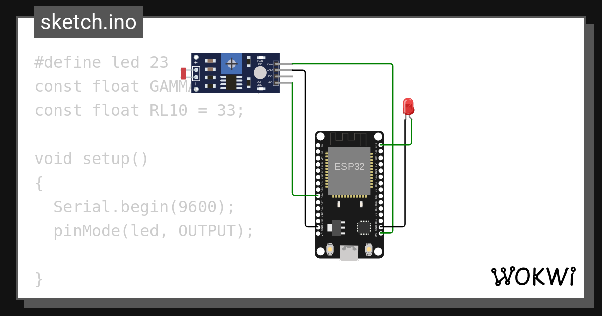 Nilai LUX Dari LDR - Wokwi ESP32, STM32, Arduino Simulator Nilai LUX Dari LDR - Wokwi ESP32, STM32, Arduino Simulator