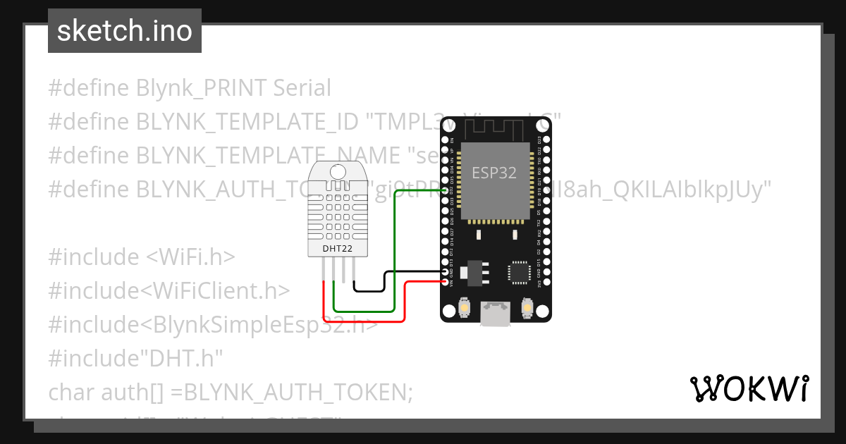sreeESP 32 DHT Copy - Wokwi ESP32, STM32, Arduino Simulator