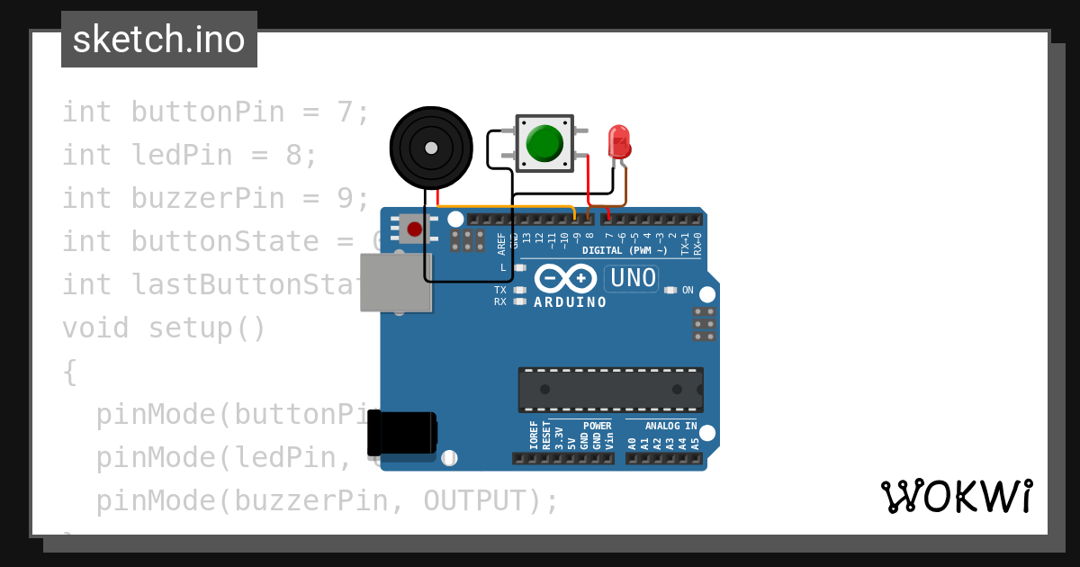 Sos Dengan Suara Dan Lampu Wokwi Esp32 Stm32 Arduino Simulator