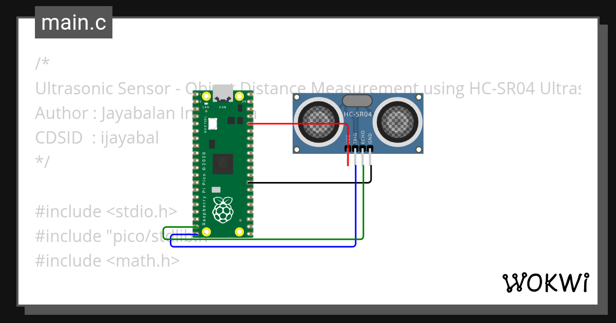 ultrasonic - Wokwi ESP32, STM32, Arduino Simulator