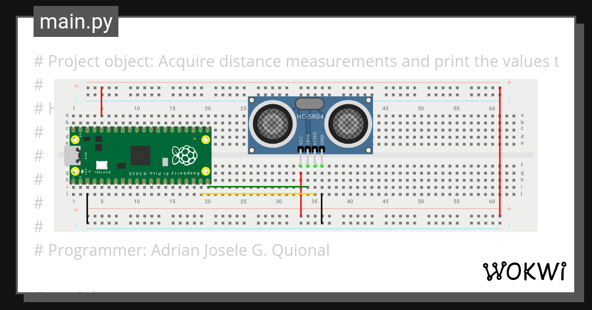 distance - Wokwi ESP32, STM32, Arduino Simulator
