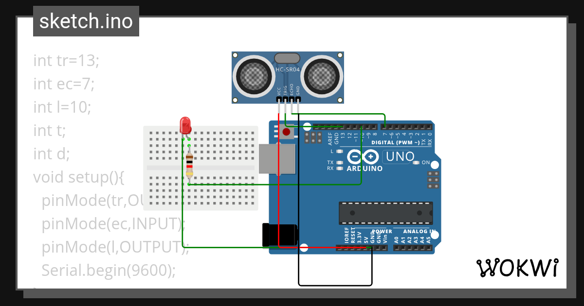 ultra sound led - Wokwi ESP32, STM32, Arduino Simulator ultra sound led - Wokwi ESP32, STM32, Arduino Simulator