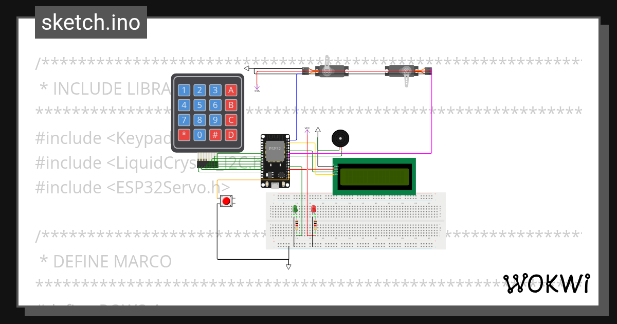 Door - Wokwi ESP32, STM32, Arduino Simulator