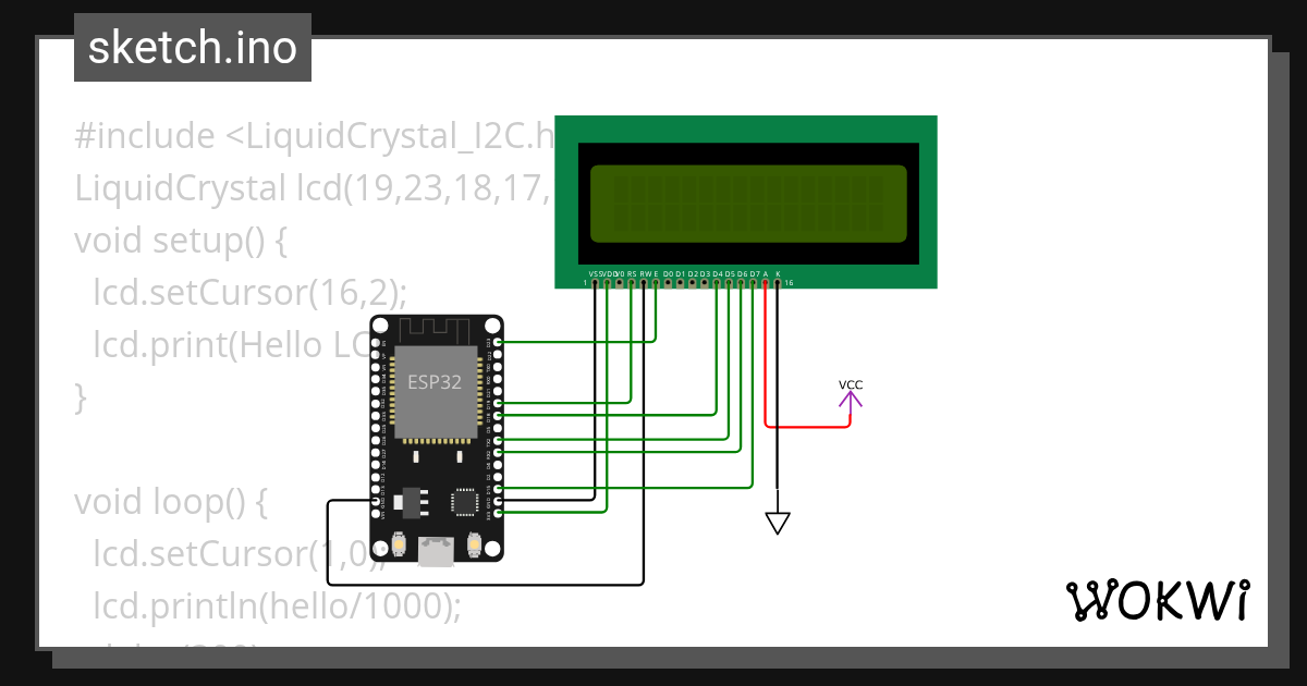 4 LED LIGHTS - Wokwi ESP32, STM32, Arduino Simulator