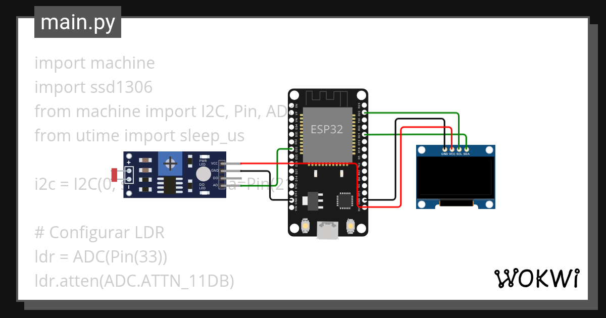 ldr - Wokwi ESP32, STM32, Arduino Simulator