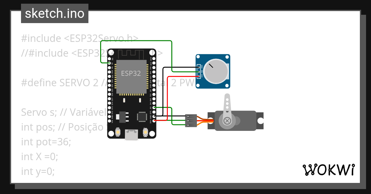 ESP32_SERVO - Wokwi ESP32, STM32, Arduino Simulator