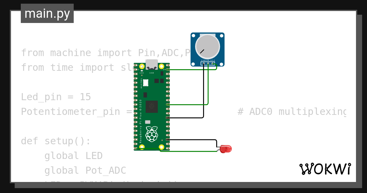 Light Dimming Wokwi Esp32 Stm32 Arduino Simulator