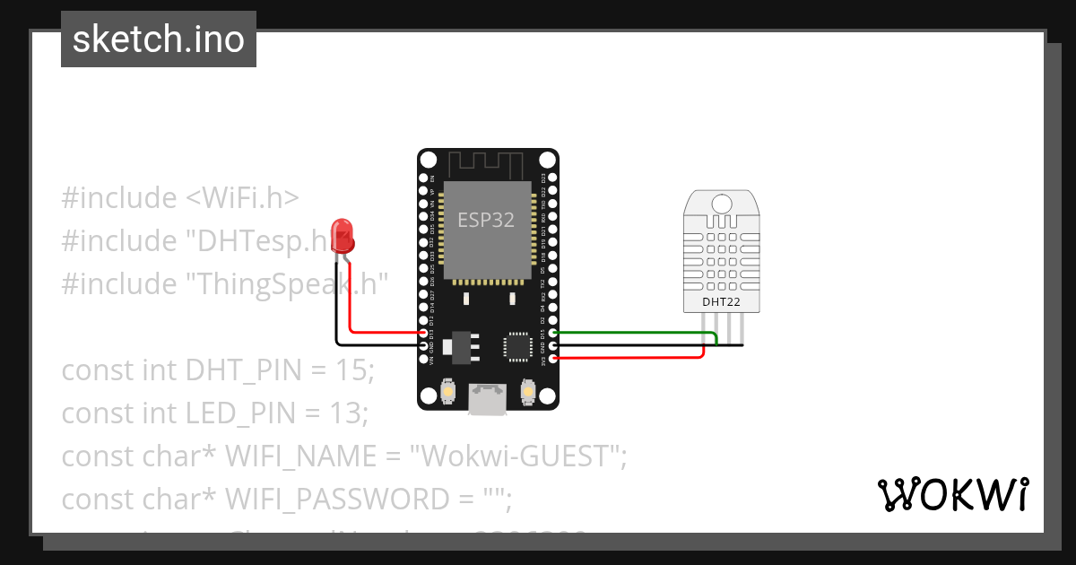 Esp32 Dht22 Thingspeak Wokwi Esp32 Stm32 Arduino Simulator 2705