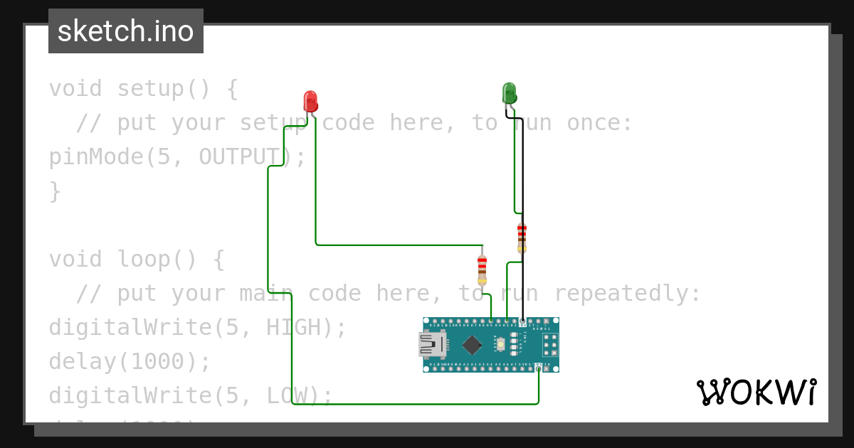 Alaa Dioda Wokwi Esp32 Stm32 Arduino Simulator 5152