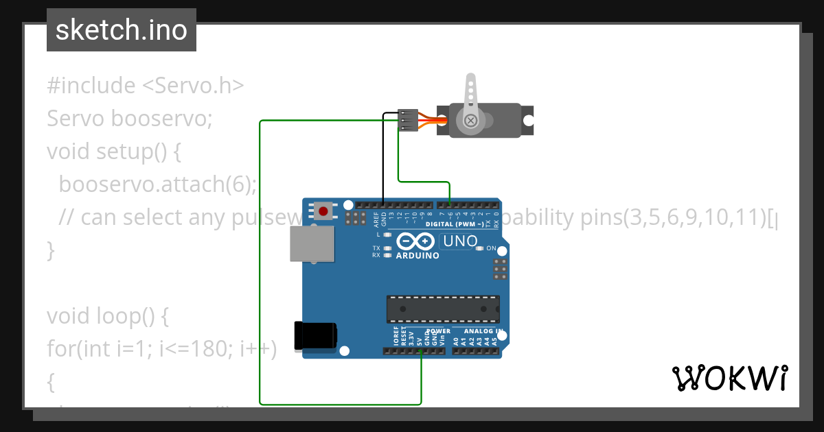 Servo - Wokwi ESP32, STM32, Arduino Simulator Servo - Wokwi ESP32, STM32, Arduino Simulator