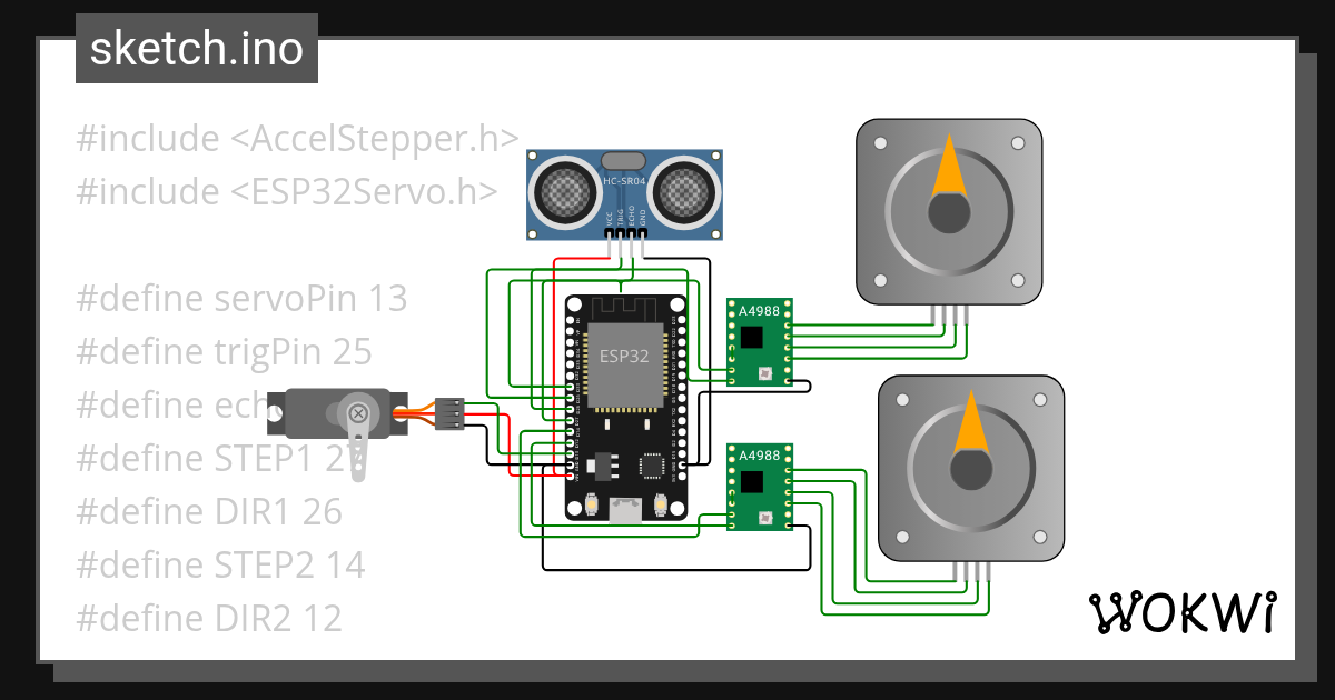 Case 2_SensorMotor - Wokwi ESP32, STM32, Arduino Simulator