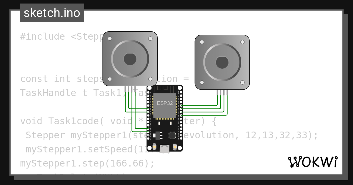 Satwika Bintang Bahanarobotikstepper Wokwi Esp32 Stm32 Arduino Simulator